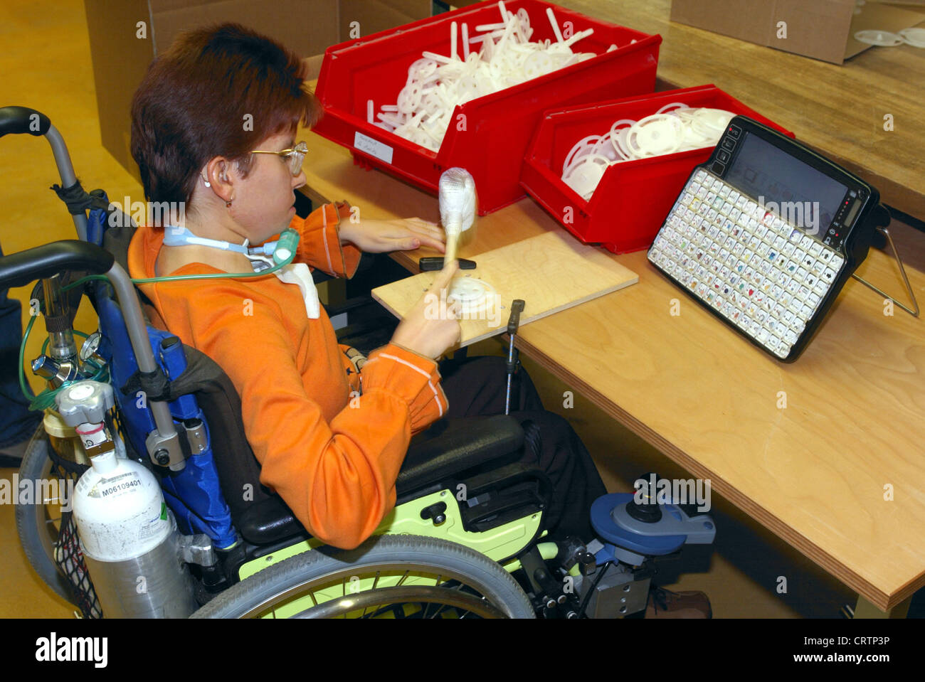 Sheltered workshop in Essen Stock Photo - Alamy