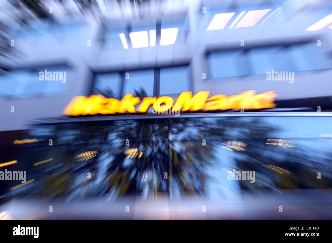 Logo of macro market, Berlin Stock Photo - Alamy