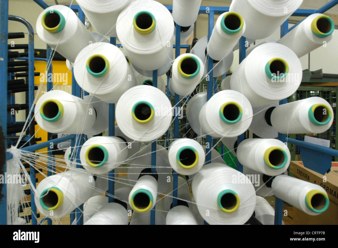 Chemical fiber production trevira guben hi-res stock photography and ...