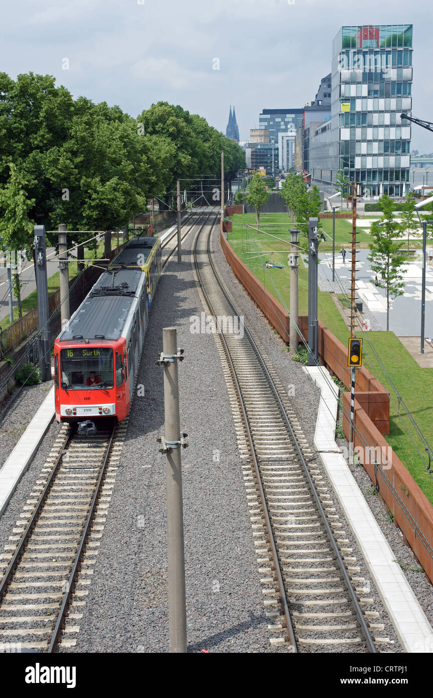 Tram Rheinauhafen Cologne Germany Stock Photo - Alamy