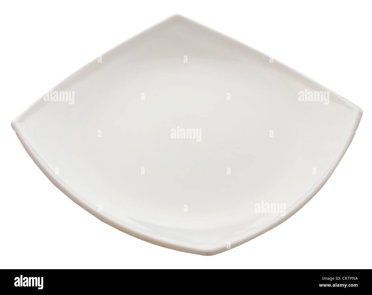 square plate isolated on white Stock Photo - Alamy