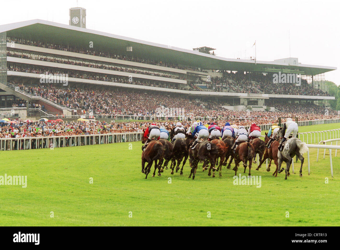 Panorama of Royal Ascot racecourse Stock Photo - Alamy