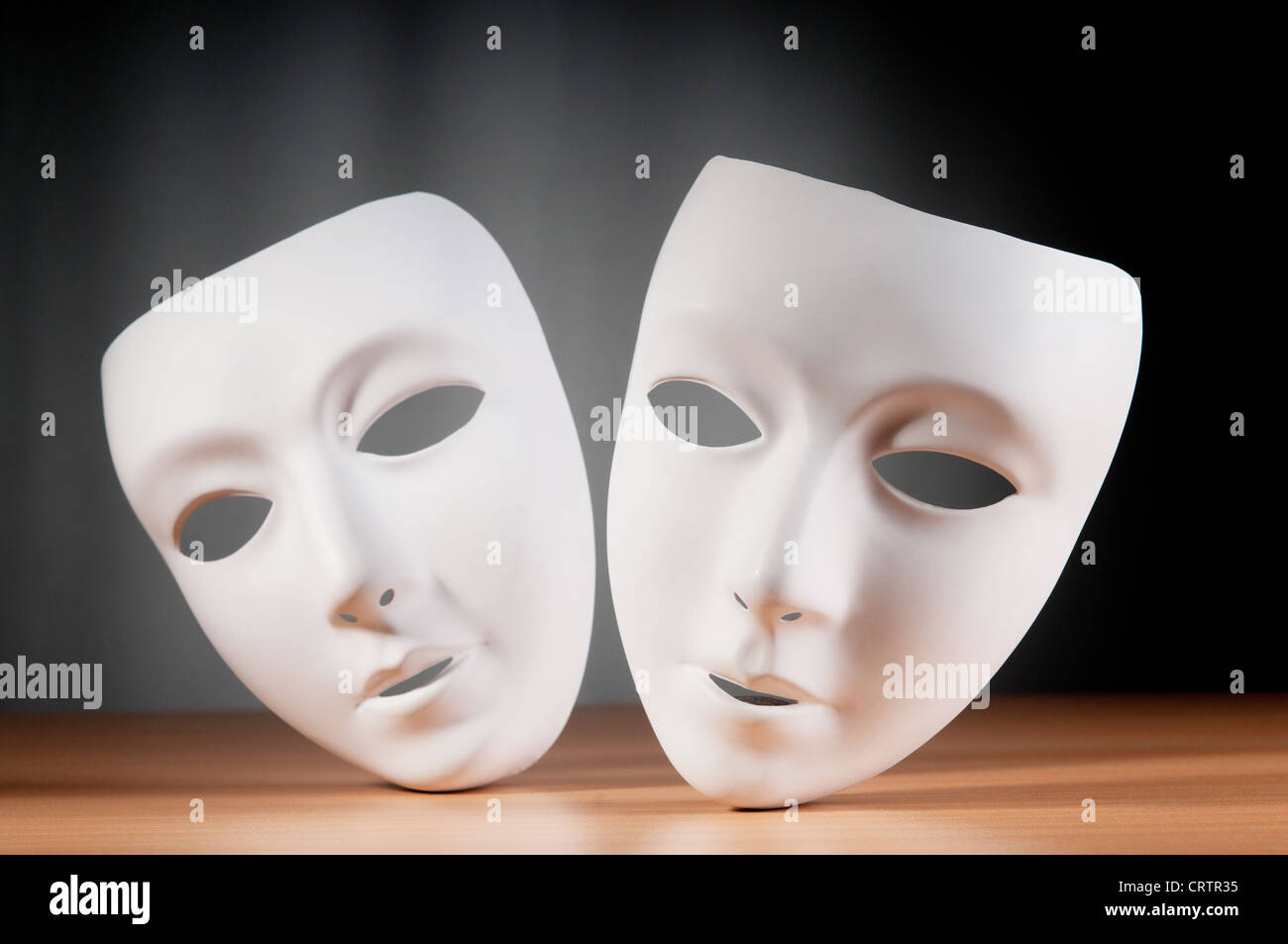 Masks with theatre concept Stock Photo - Alamy