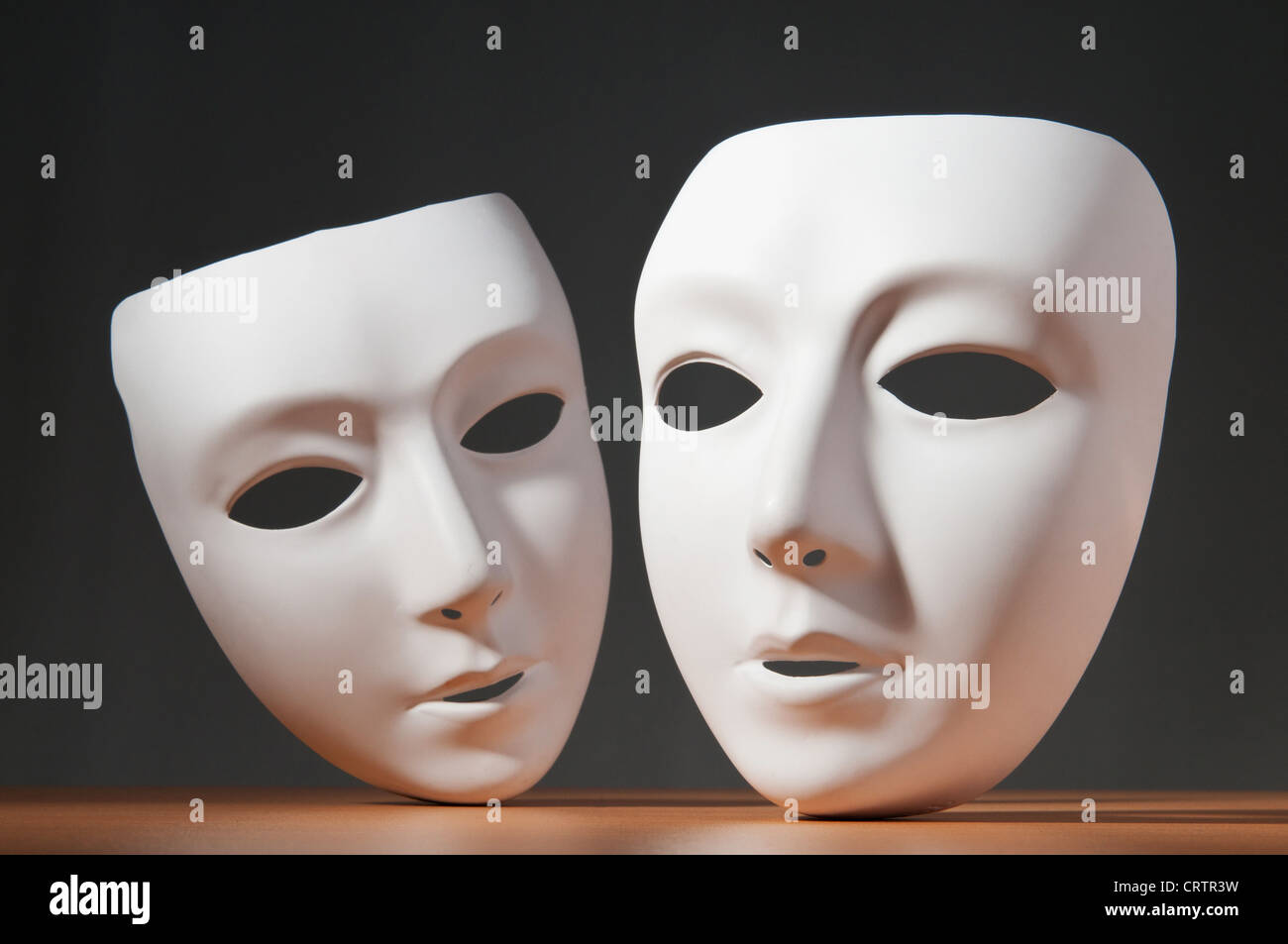 Masks with theatre concept Stock Photo - Alamy