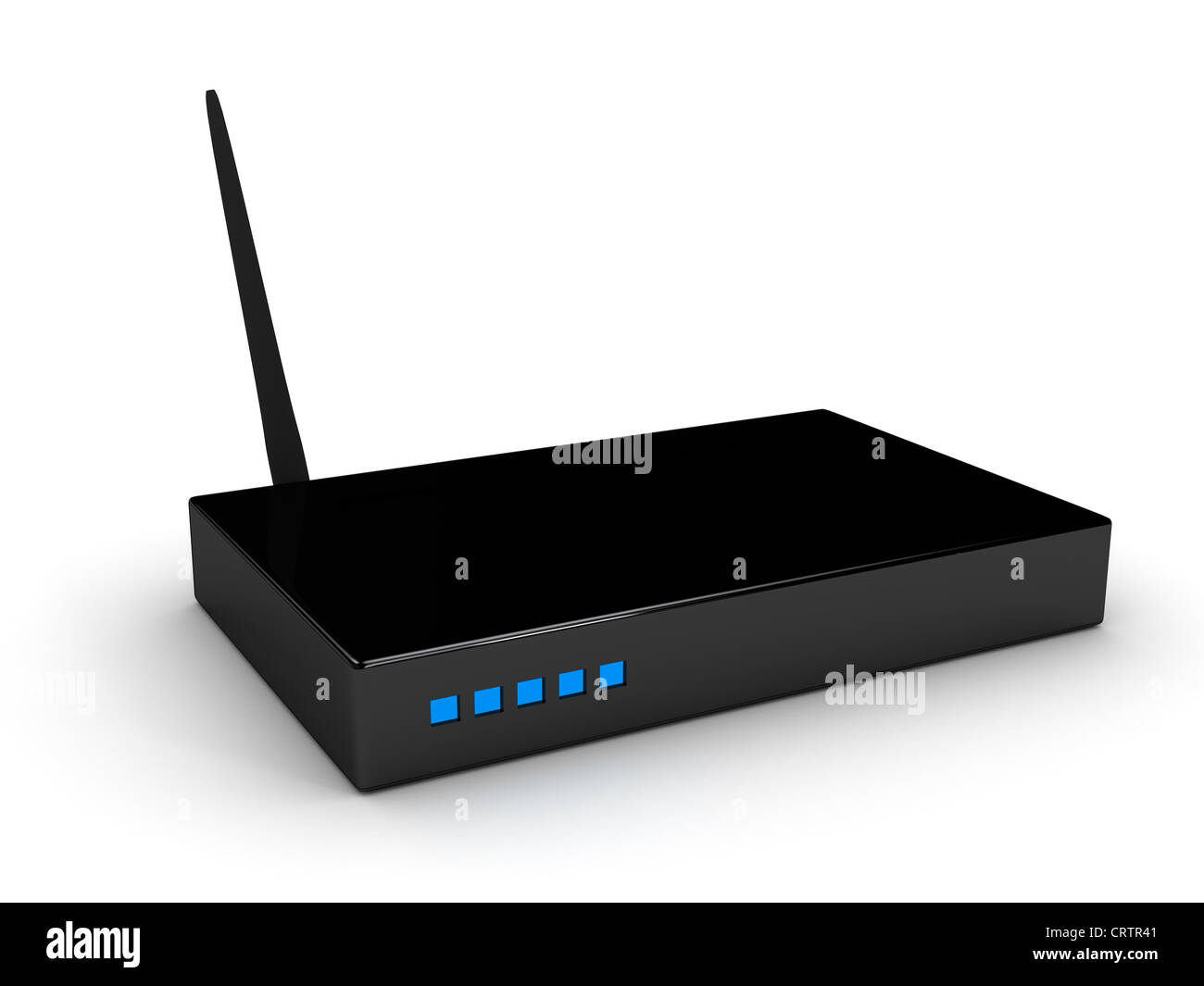 WiFi router over white background Stock Photo - Alamy