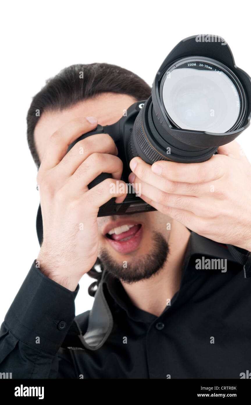 Photographer with the digital camera Stock Photo - Alamy