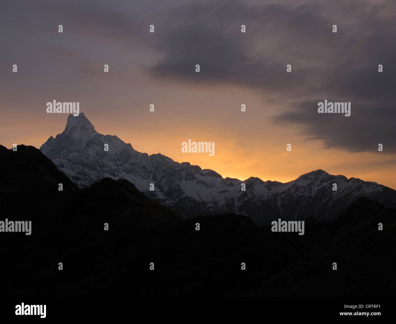 Sunrise in the Himalayas Stock Photo - Alamy
