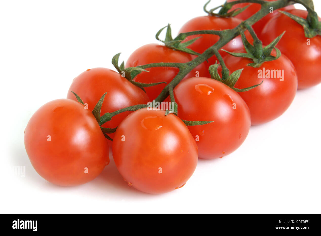 Cherry tomatoes covered drops Stock Photo - Alamy