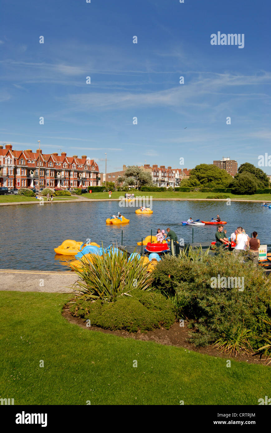 The boating pond at Littlehampton Stock Photo - Alamy