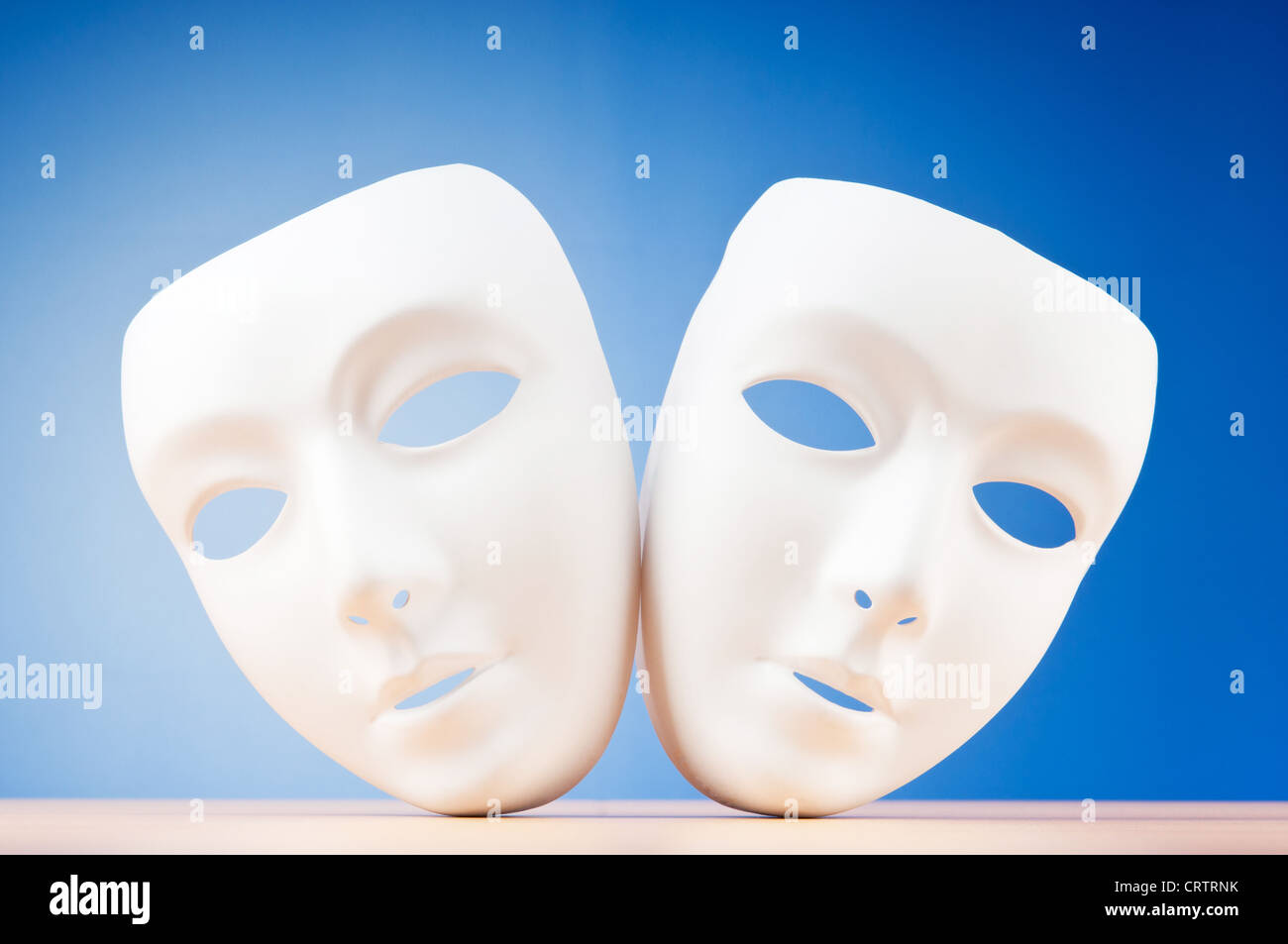 Masks with theatre concept Stock Photo - Alamy