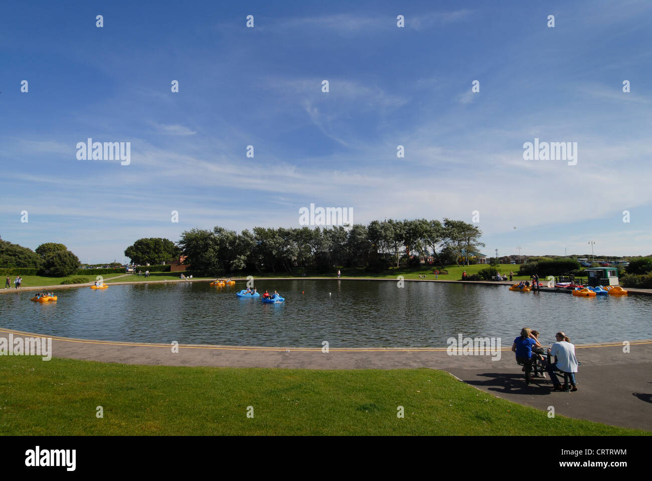 The boating pond at Littlehampton Stock Photo - Alamy