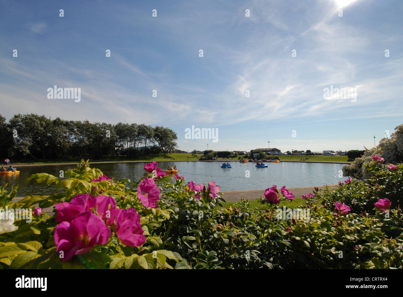 The boating pond at Littlehampton Stock Photo - Alamy