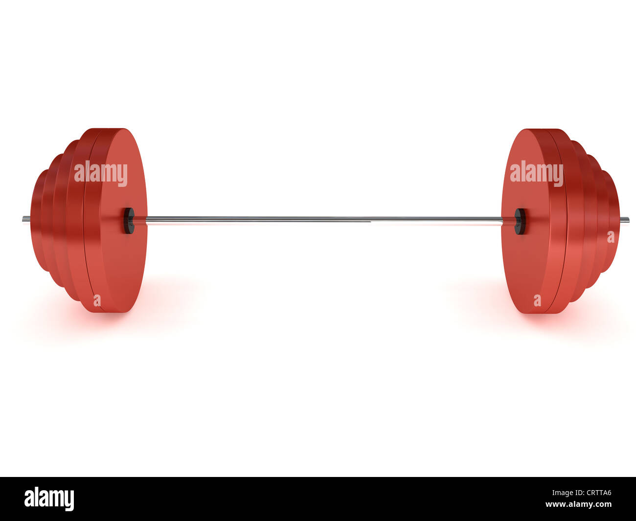 Barbell on white background Stock Photo - Alamy