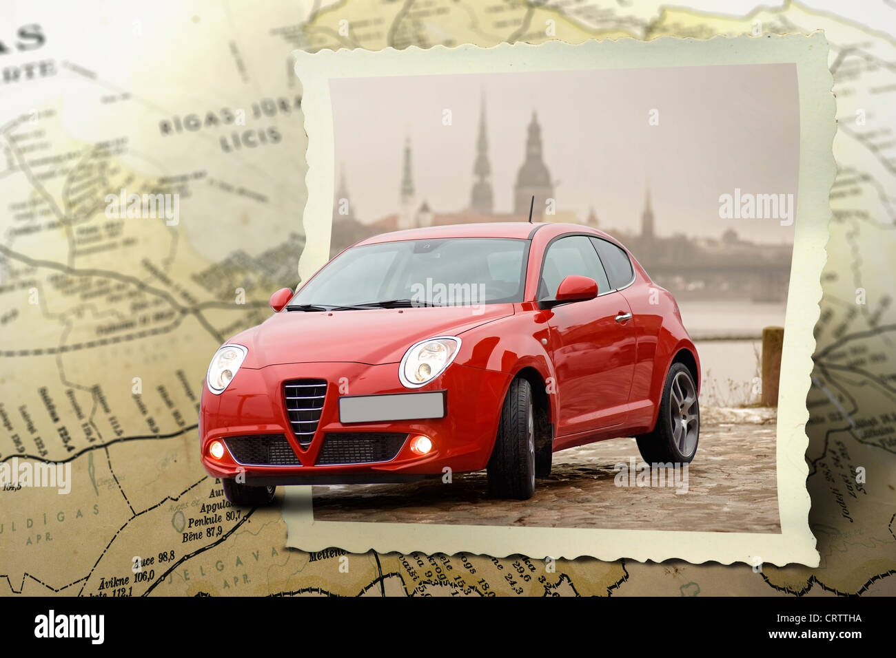 Car map hi-res stock photography and images - Alamy