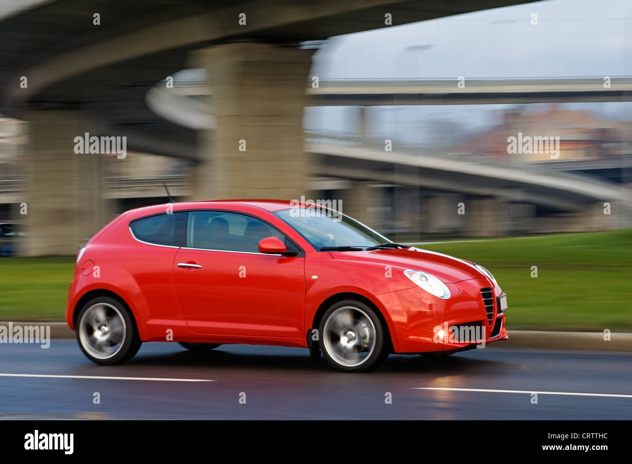 Car under the bridge Stock Photo - Alamy