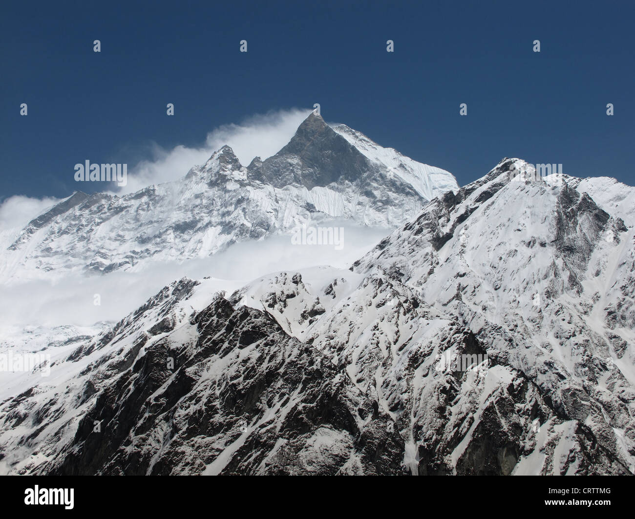 Machapuchare fishtail mountain hi-res stock photography and images - Alamy