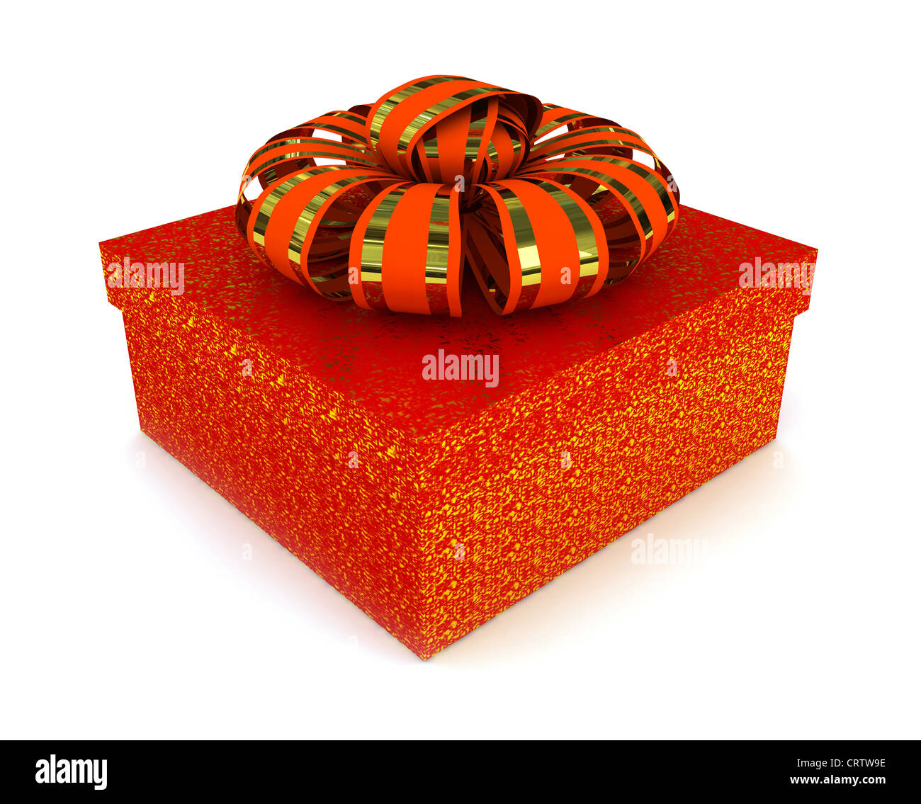 Red box over white background. 3d render Stock Photo - Alamy