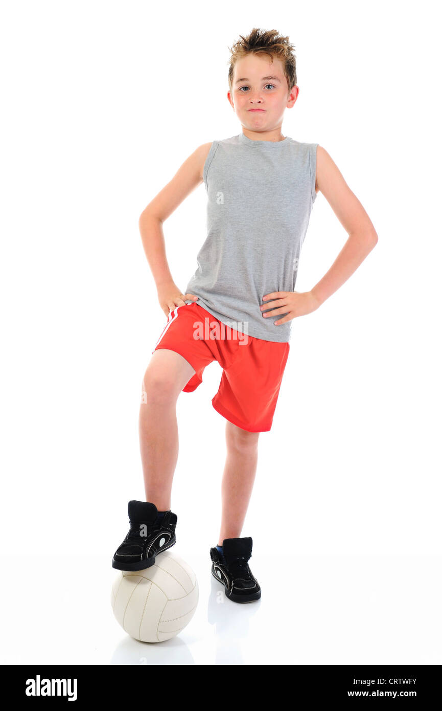 Portrait of a young football player Stock Photo - Alamy