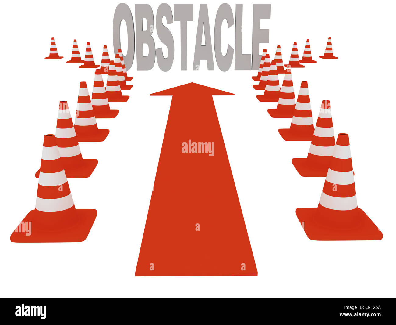 Cone obstacles hi-res stock photography and images - Alamy