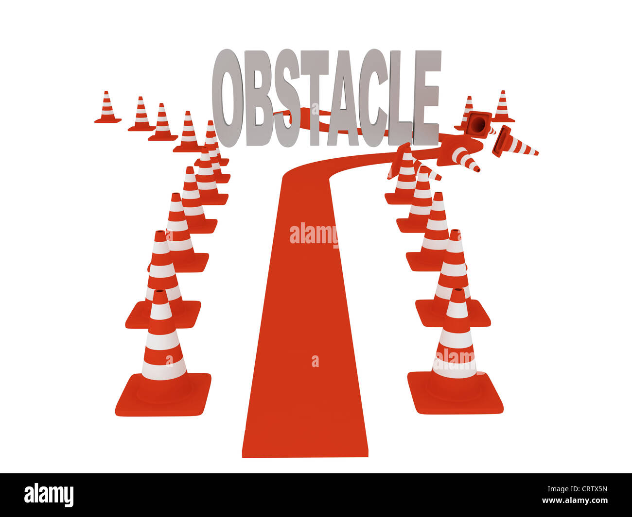 Overcoming obstacles Cut Out Stock Images & Pictures - Alamy