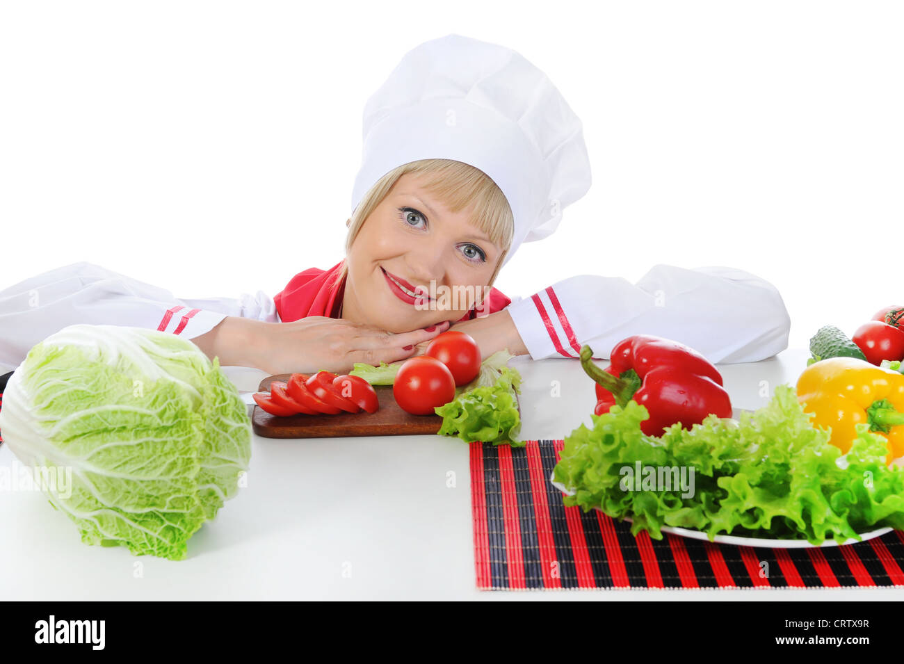 Wonderful chef in the kitchen Stock Photo - Alamy