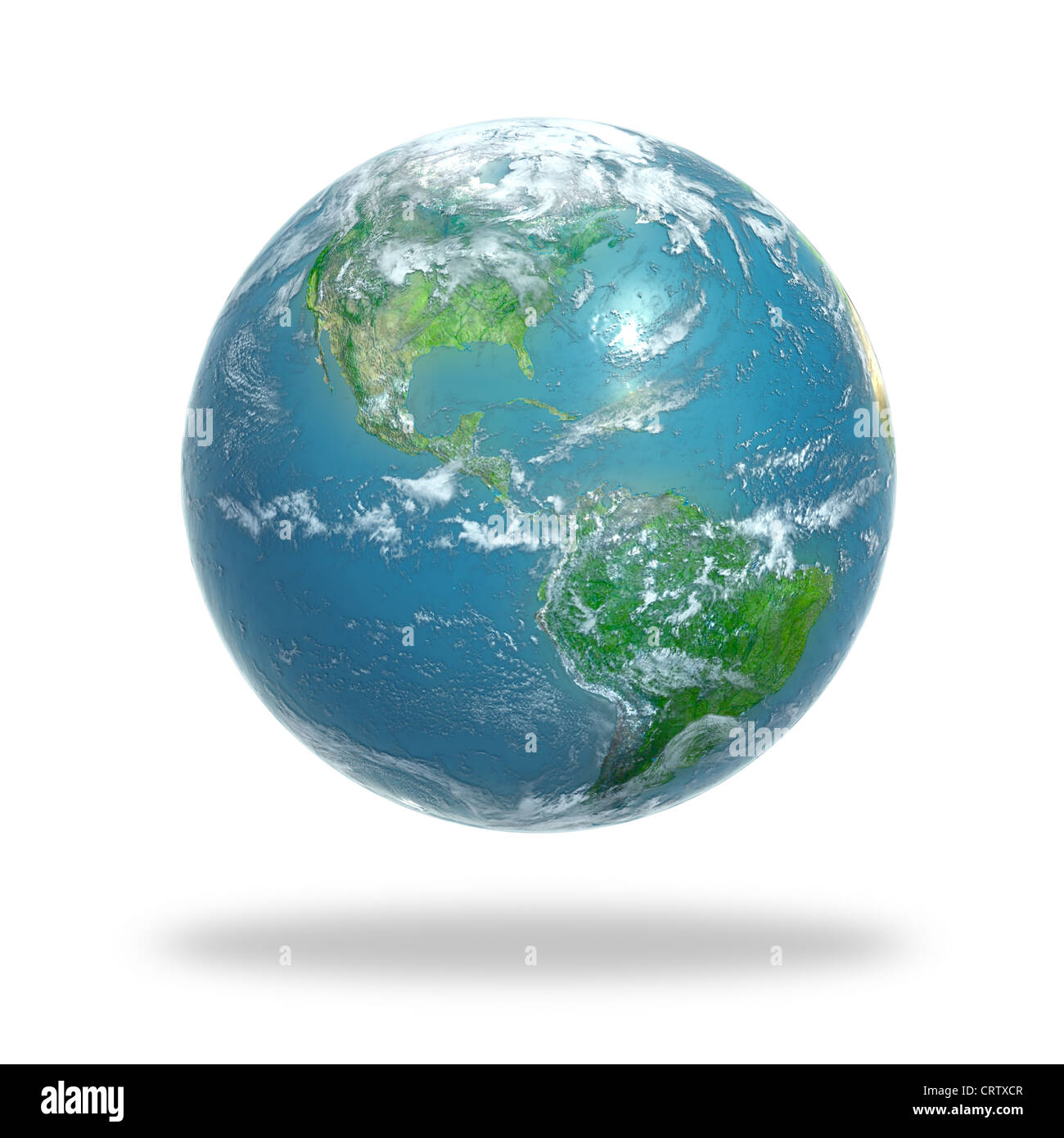 Satellite earth america Cut Out Stock Images & Pictures - Alamy