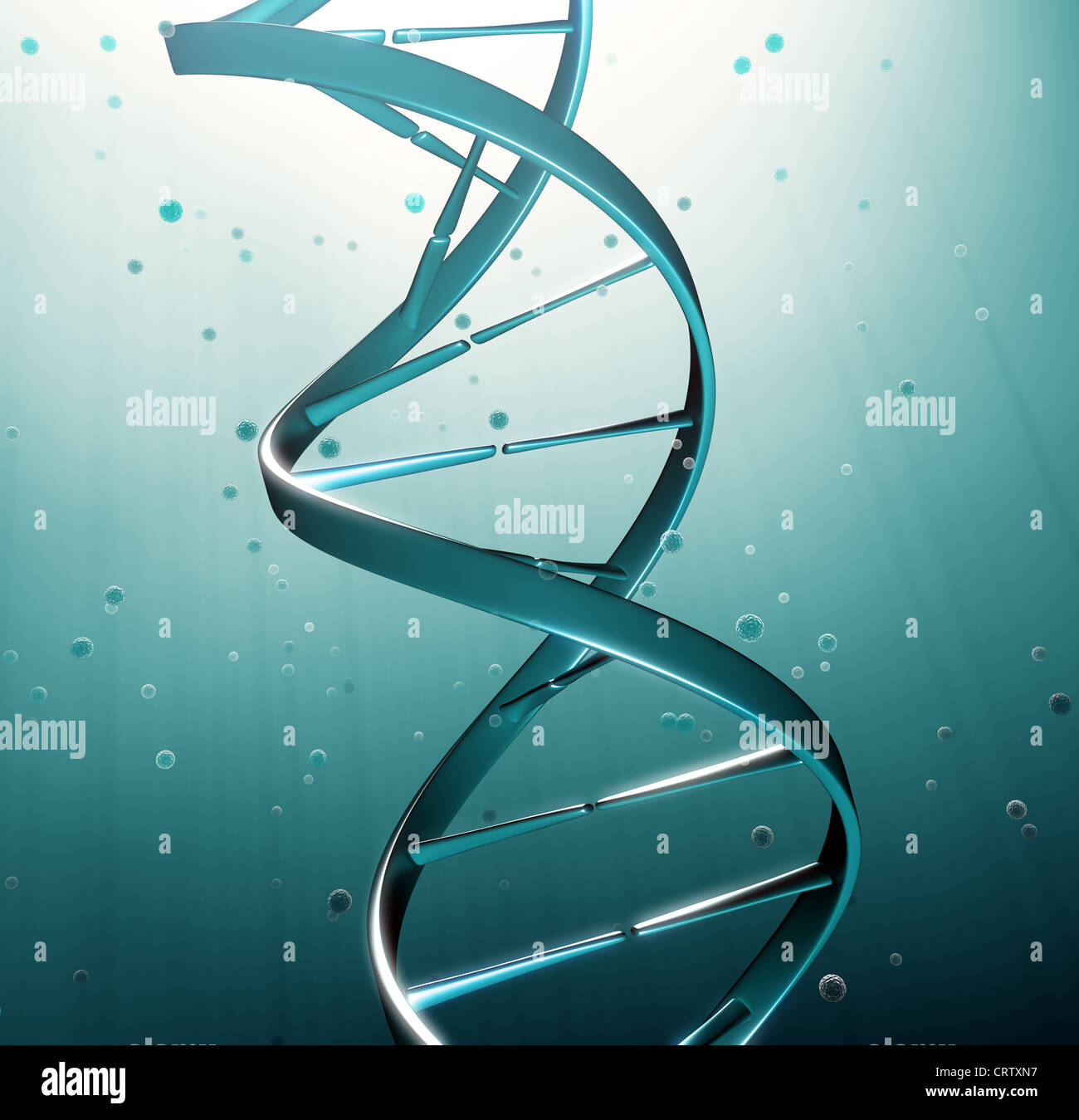 DNA strand iluustration - genetic research Stock Photo - Alamy