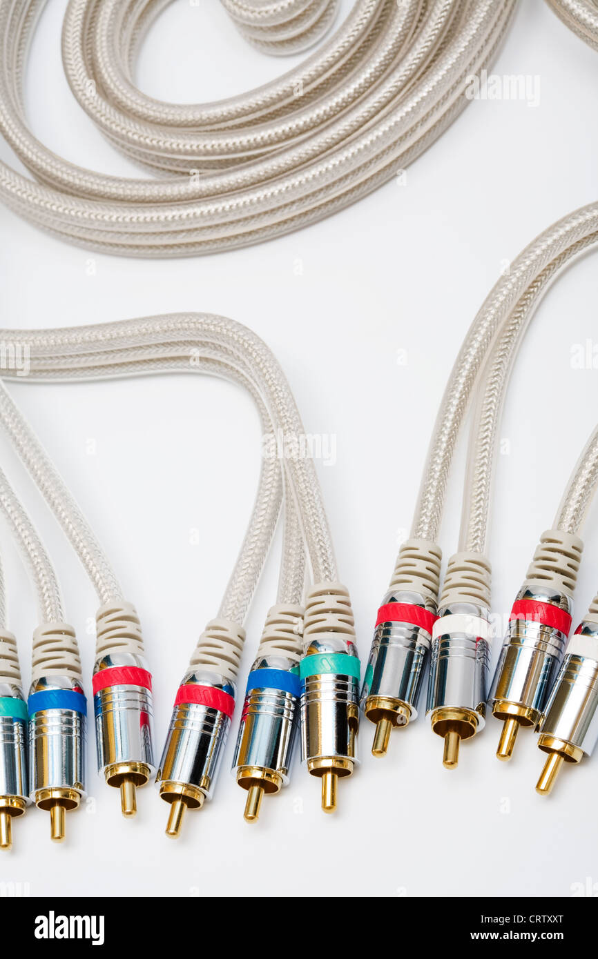 video and audio cable Stock Photo - Alamy