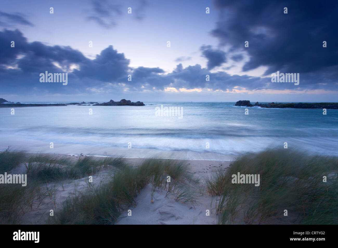 Port Soif dunes Guernsey, Channel Isles, UK Stock Photo - Alamy