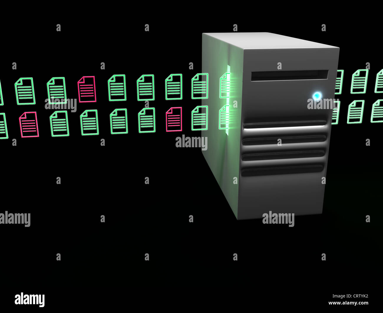 Data transfer concept . 3d render Stock Photo - Alamy