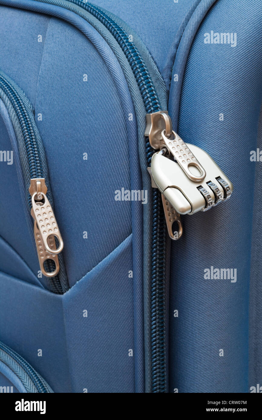 padlock in modern suitcase Stock Photo - Alamy