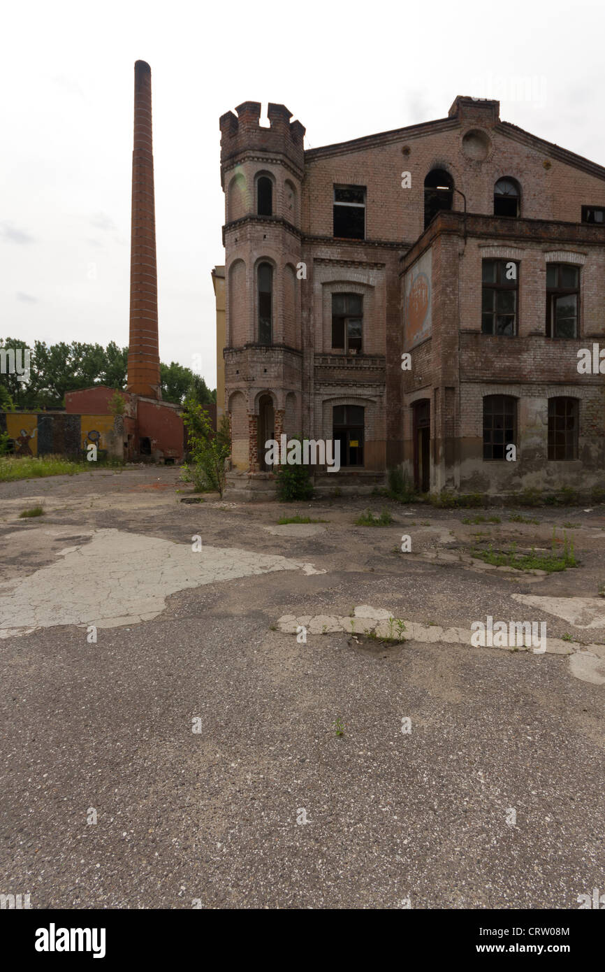 ruins of a very heavily polluted industrial factory, place was known as ...