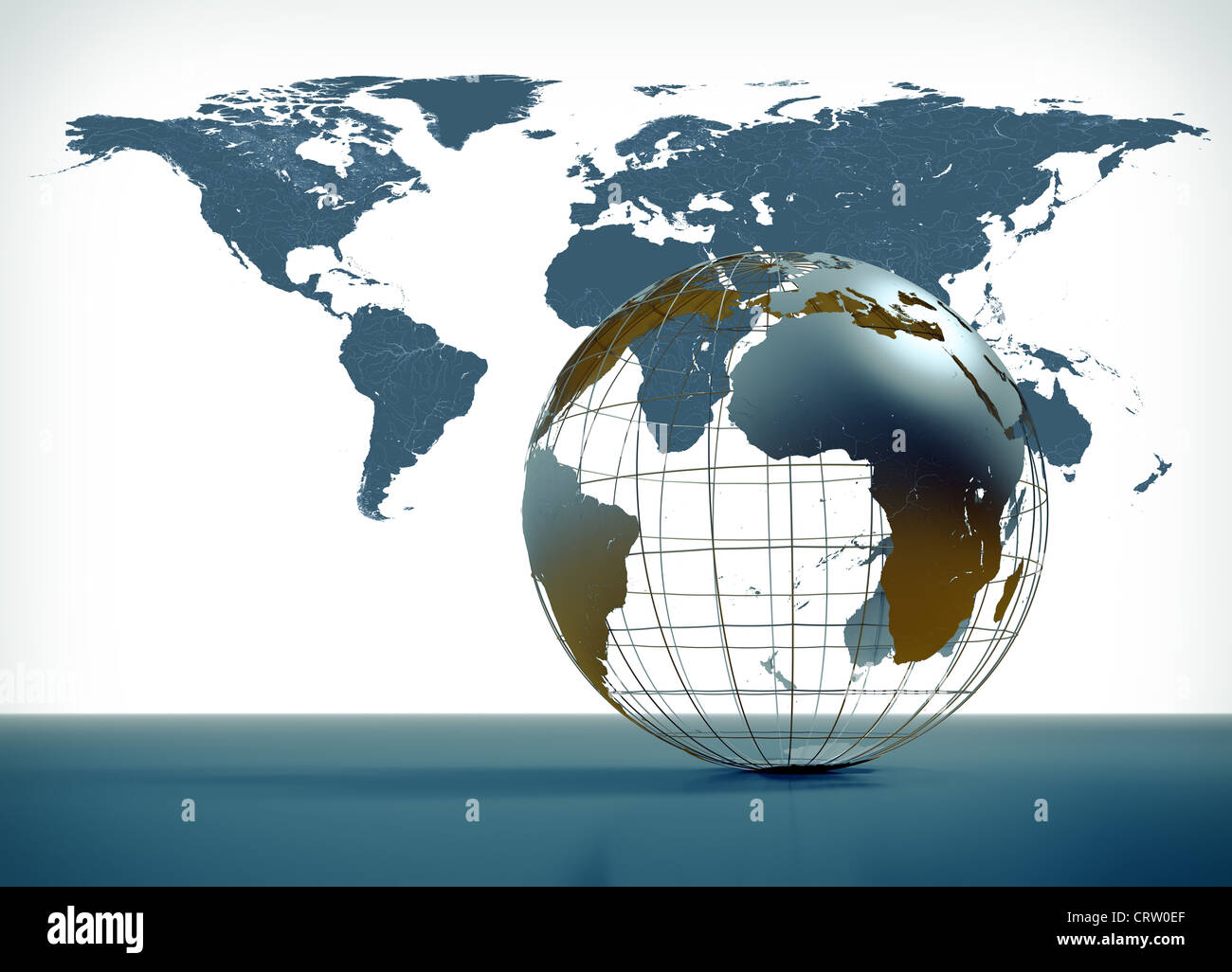 3D globe illustration Stock Photo - Alamy