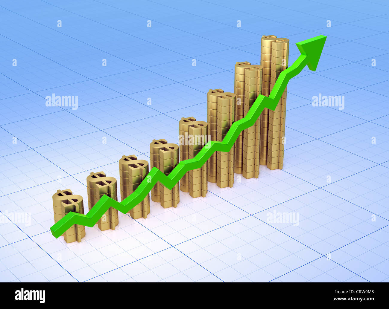 Dollar chart hi-res stock photography and images - Alamy