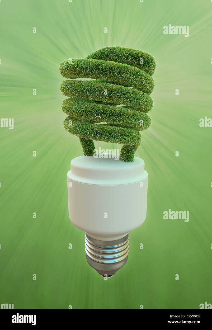 Energy efficient fluorescent light bulb Stock Photo - Alamy
