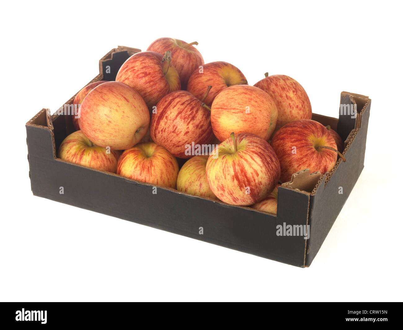 Group Of Healthy Fresh Ripe Juicy Whole Red Gala Apples Fruit, Isolated ...