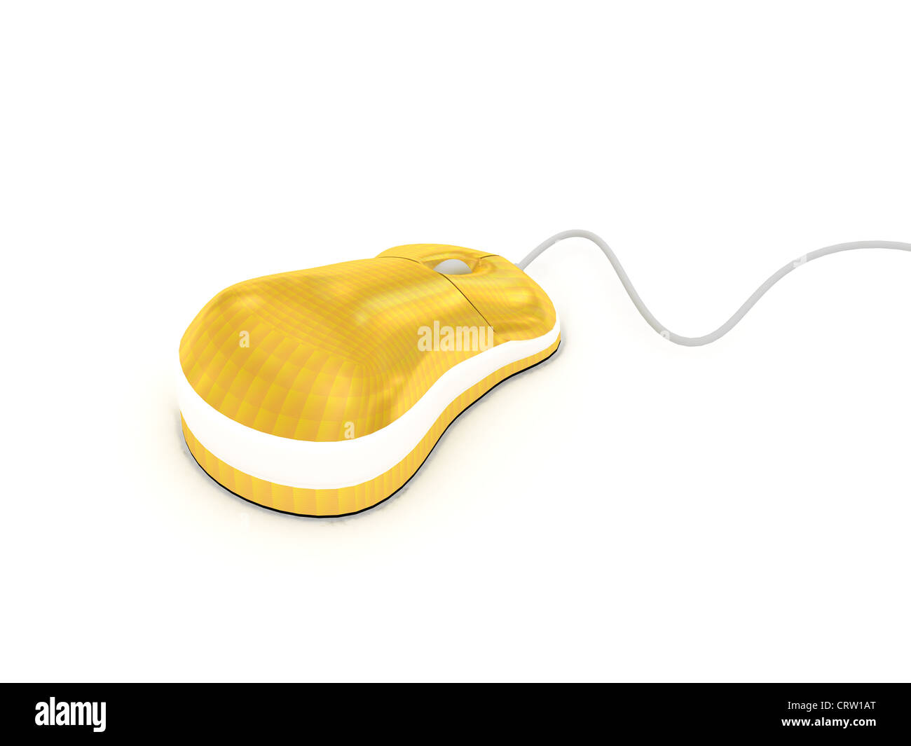 Computer mouse over white background. 3d render Stock Photo - Alamy