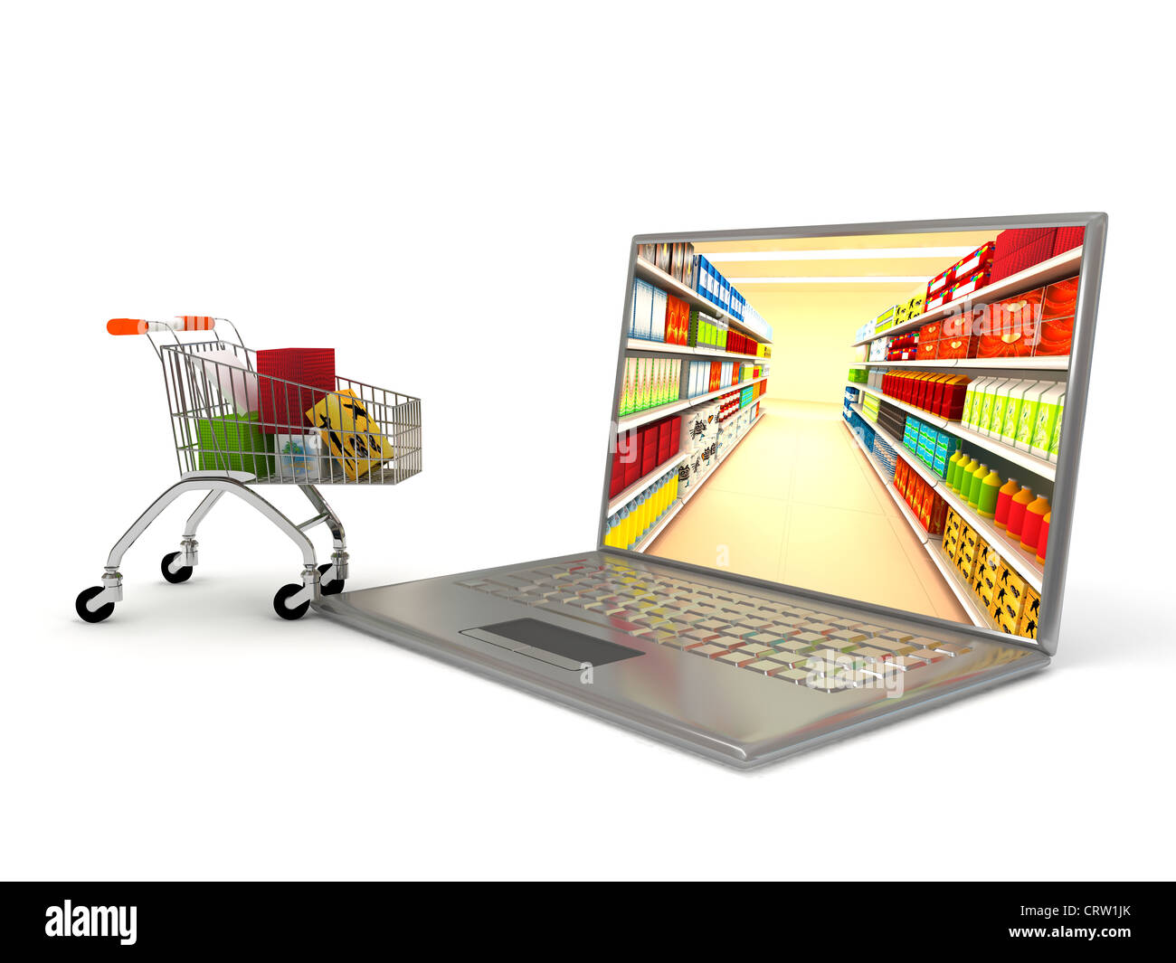 Internet shop. 3d rendered image Stock Photo - Alamy