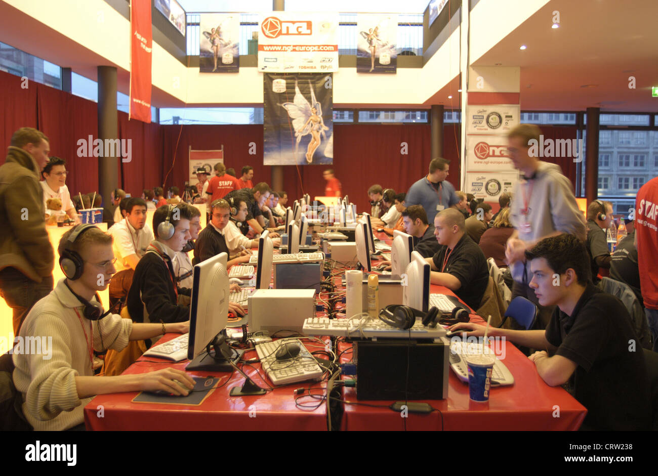 Tournament: German Championship of Computer Games Stock Photo - Alamy