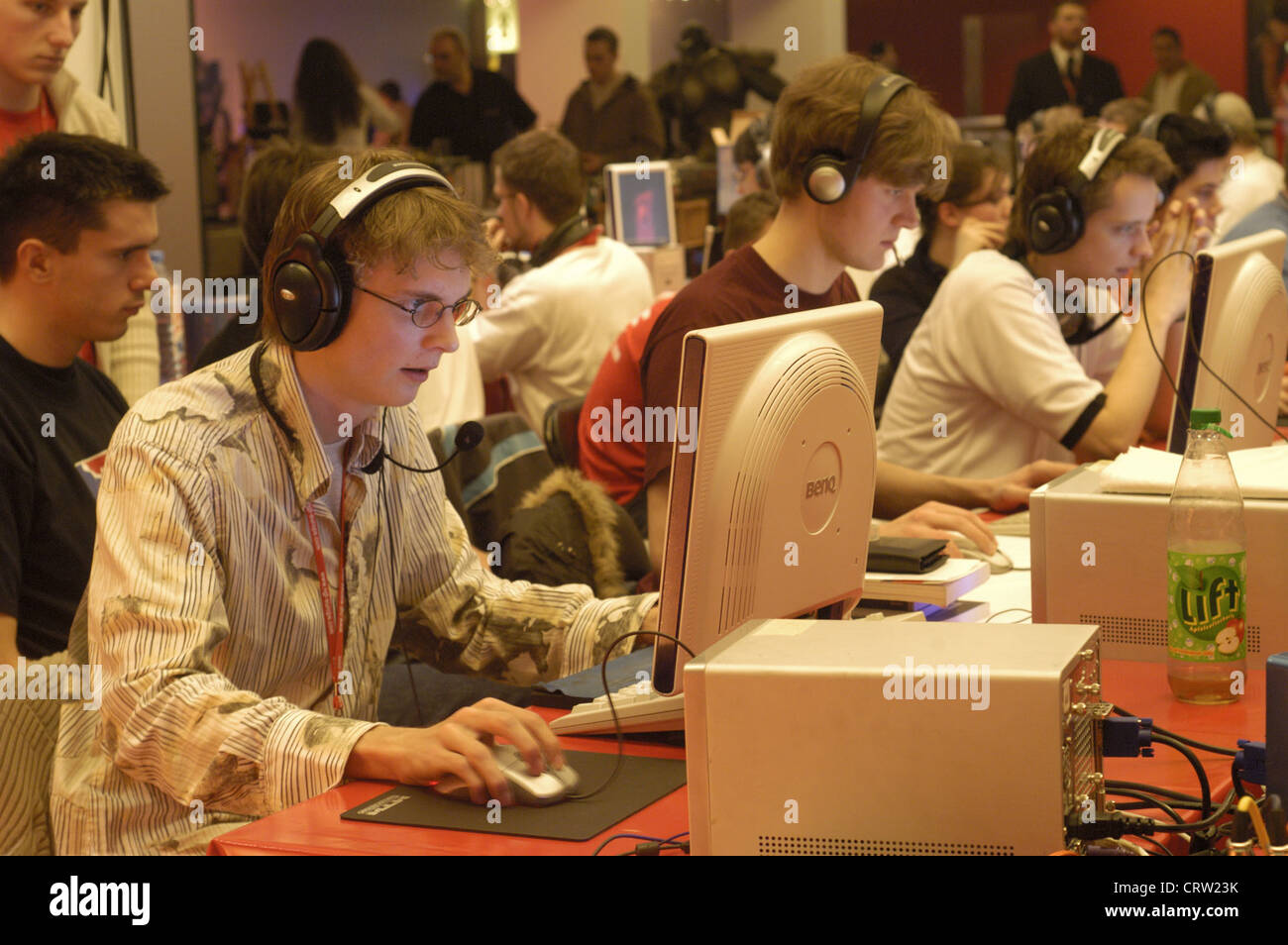 Tournament: German Championship of Computer Games Stock Photo - Alamy