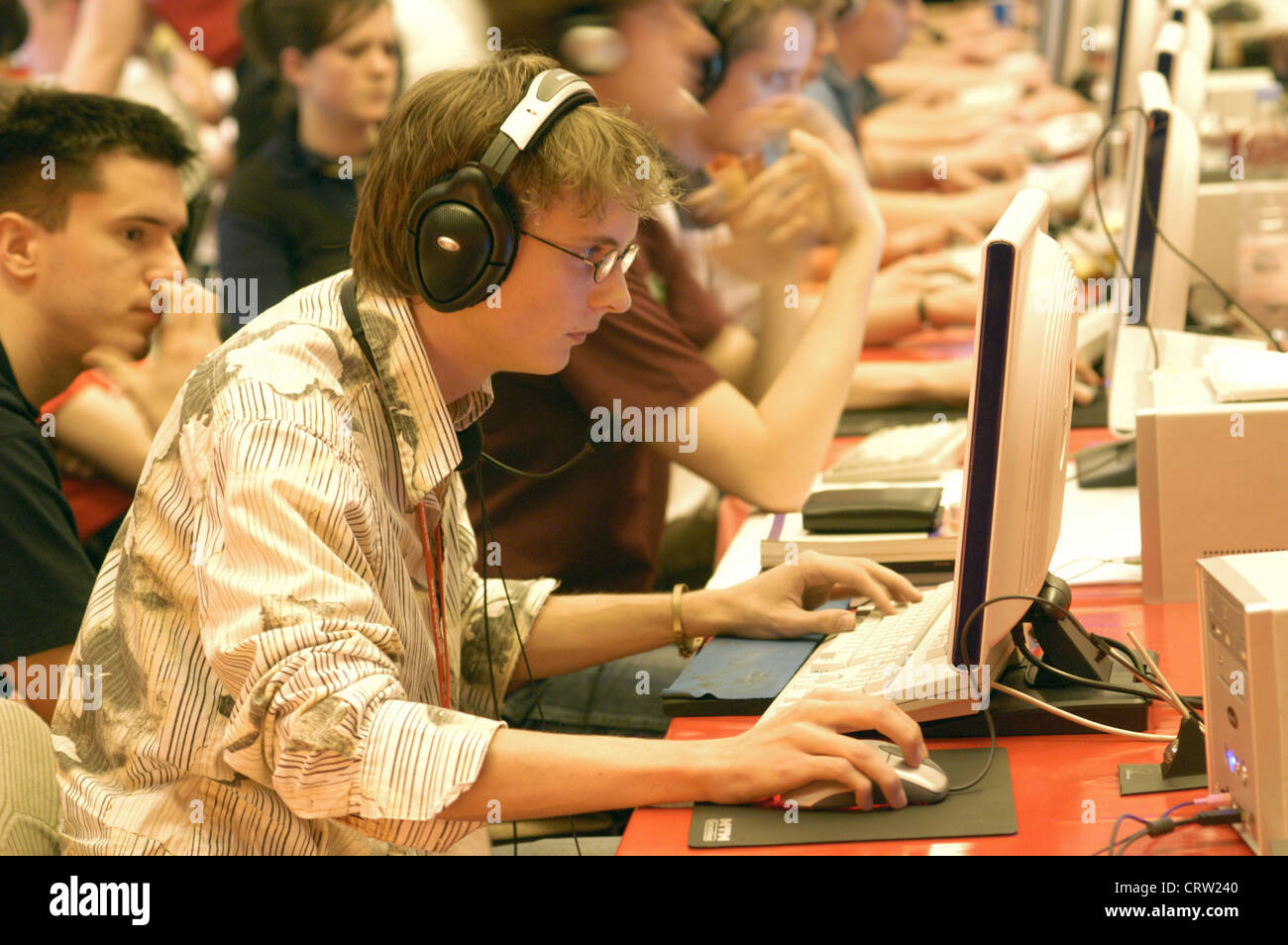 Tournament: German Championship of Computer Games Stock Photo - Alamy