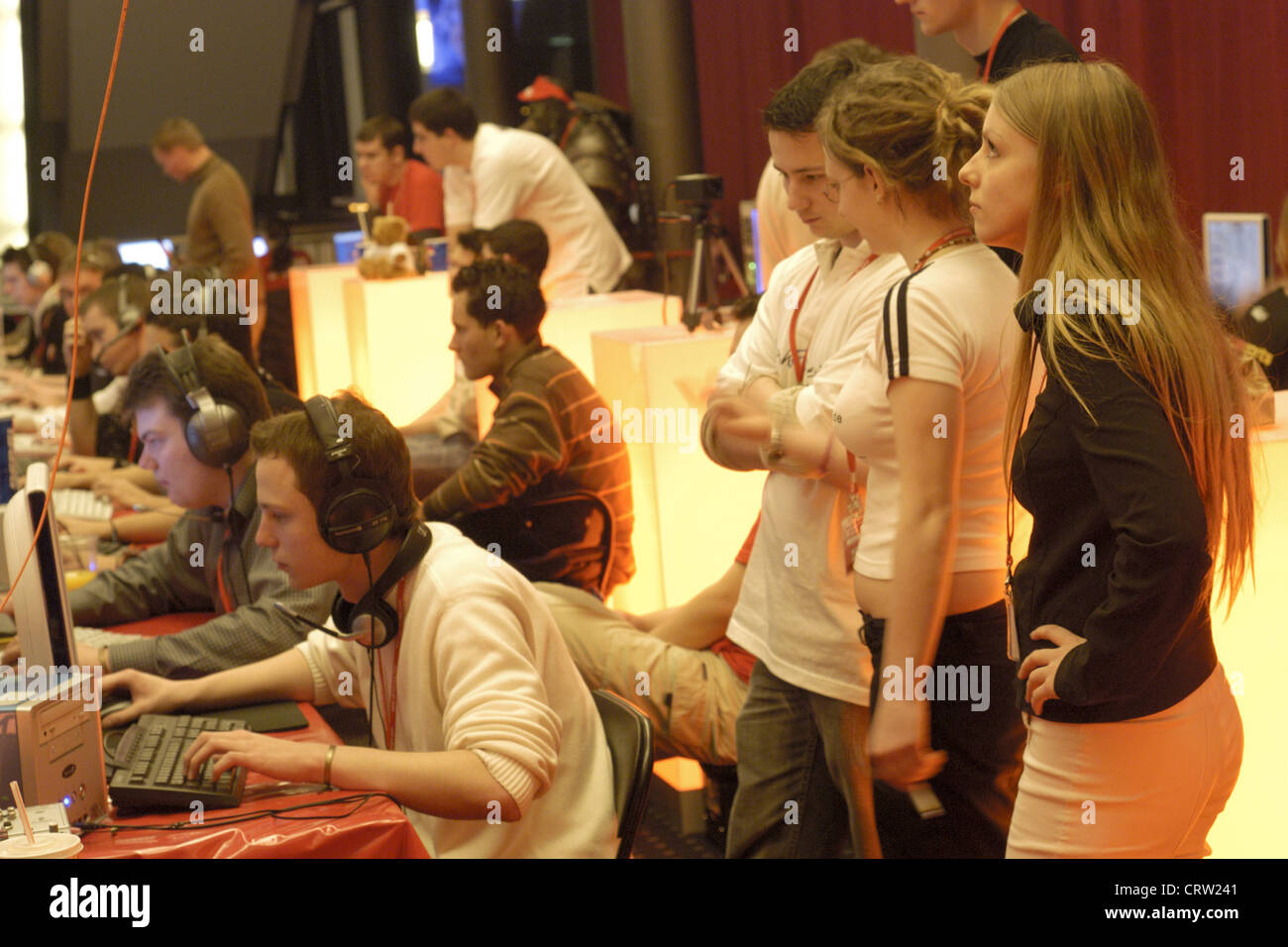 Tournament: German Championship of Computer Games Stock Photo - Alamy