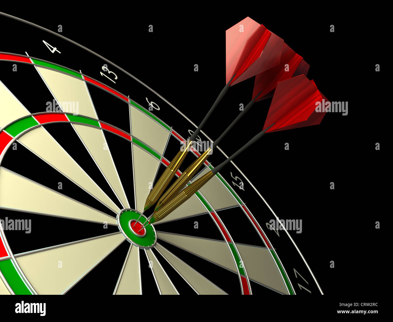 Darts game. 3d rendered image Stock Photo - Alamy