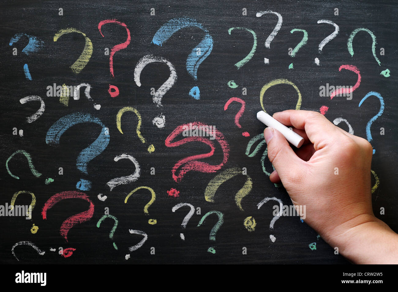 answer ask assistance background blackboard blank board business chalk ...