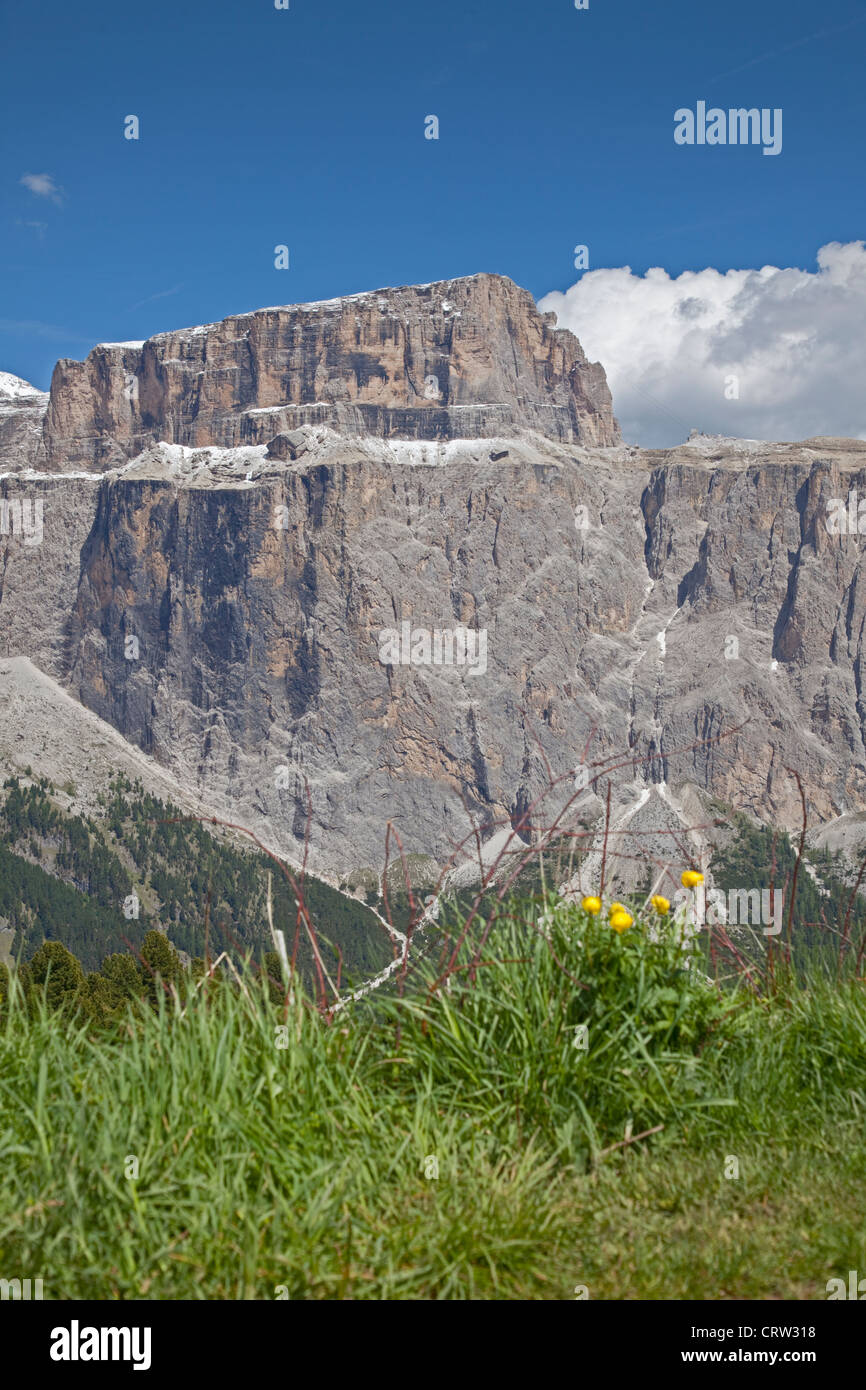Sella Massif from the Sella Pass, Dolomites, Italy Stock Photo - Alamy