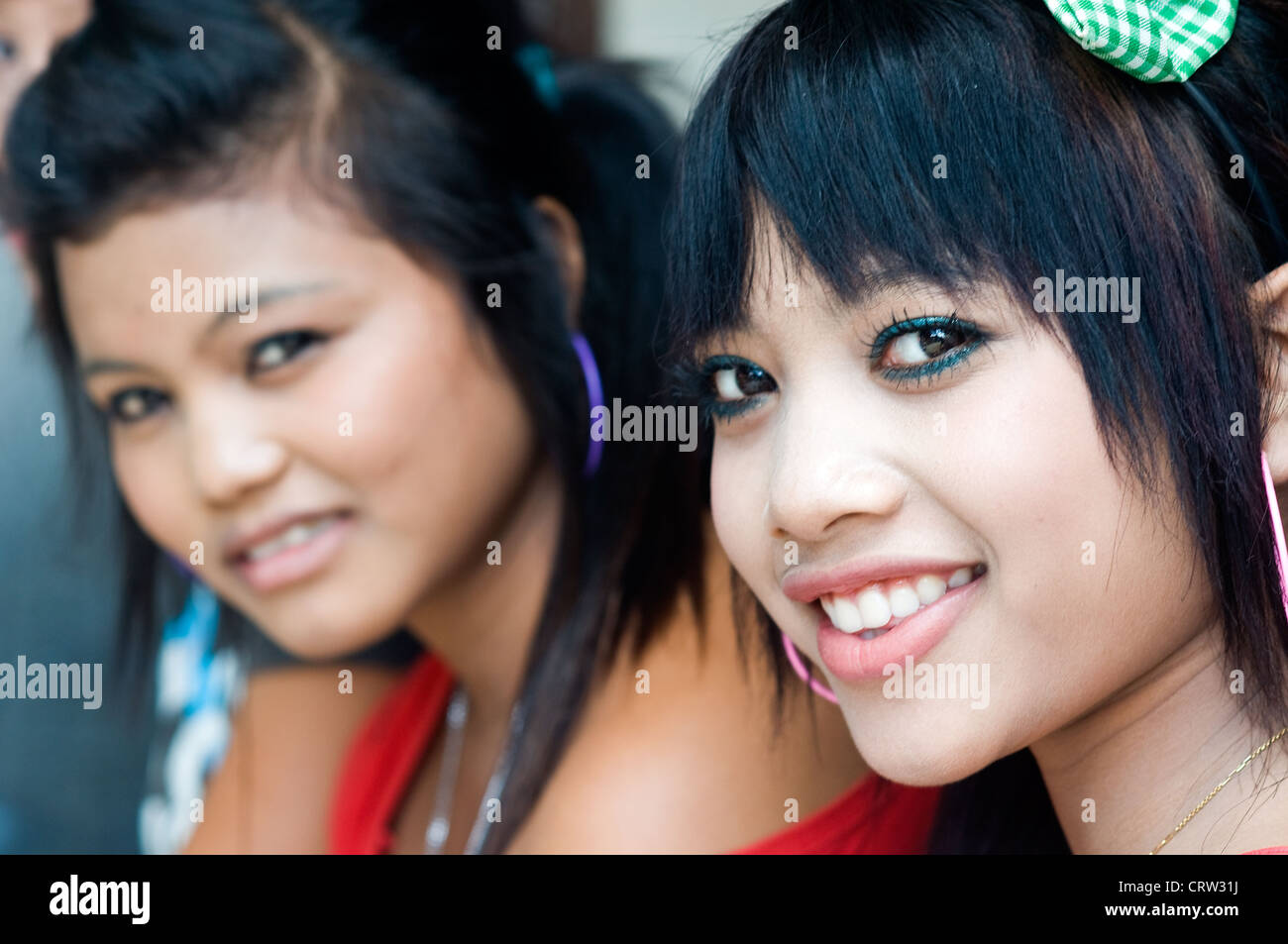 girls in Poppies 1, Kuta, Bali, Indonesia Stock Photo - Alamy
