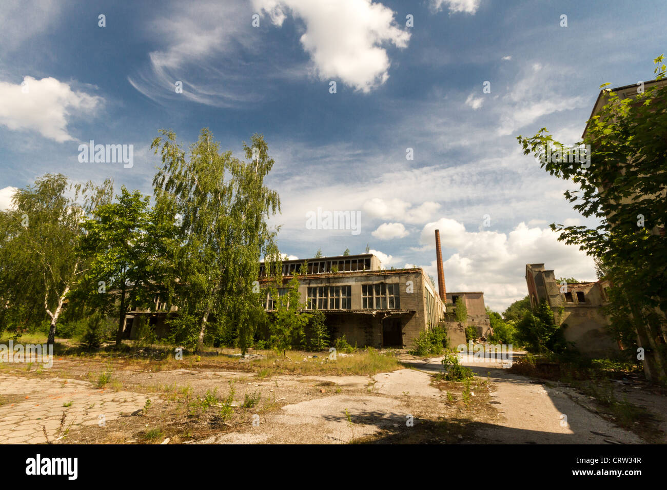 ruins of a very heavily polluted industrial factory, place was known as ...