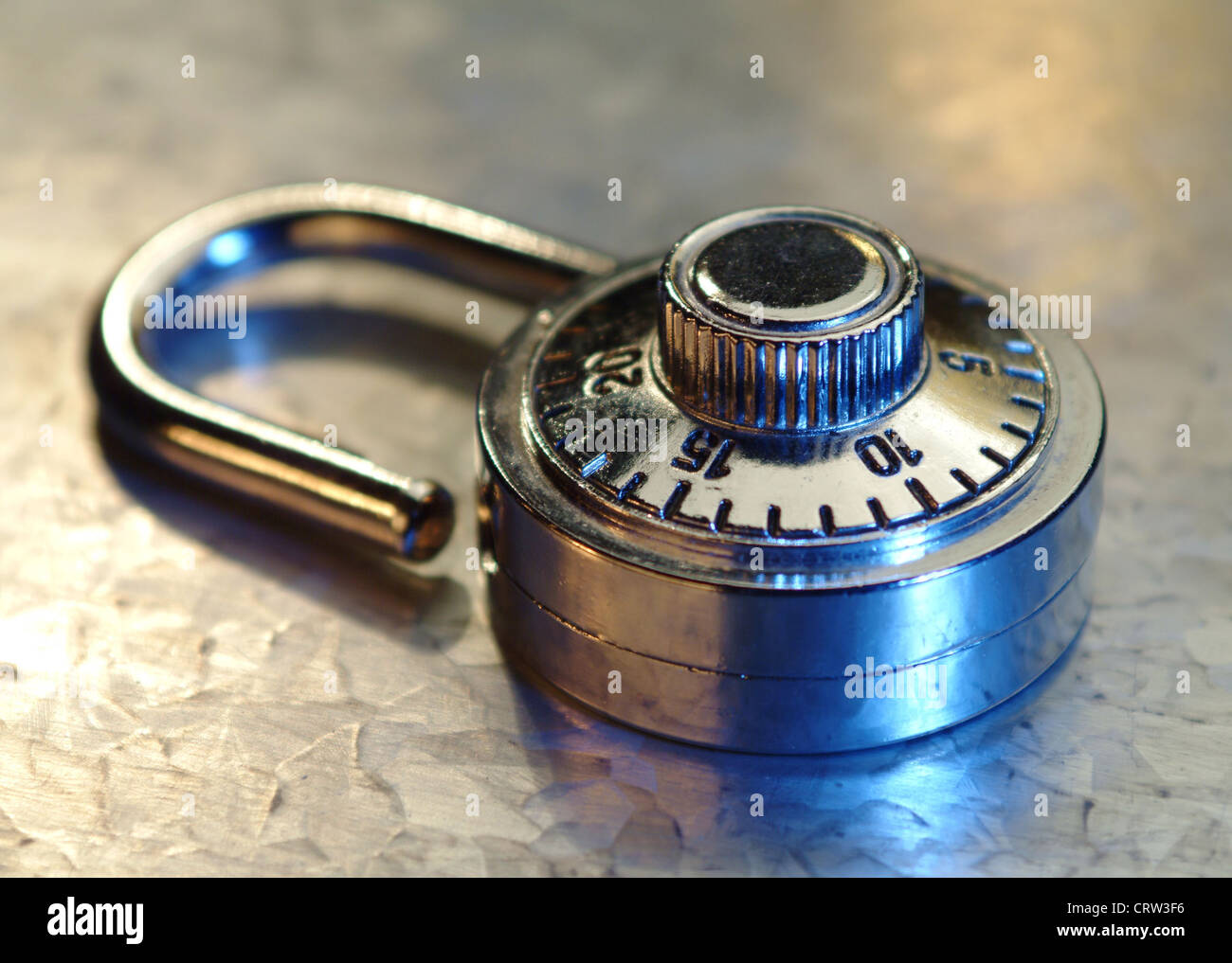 Open lock with combination Stock Photo - Alamy