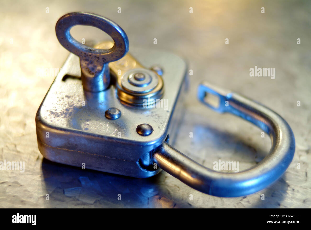 Open padlock with keys Stock Photo - Alamy