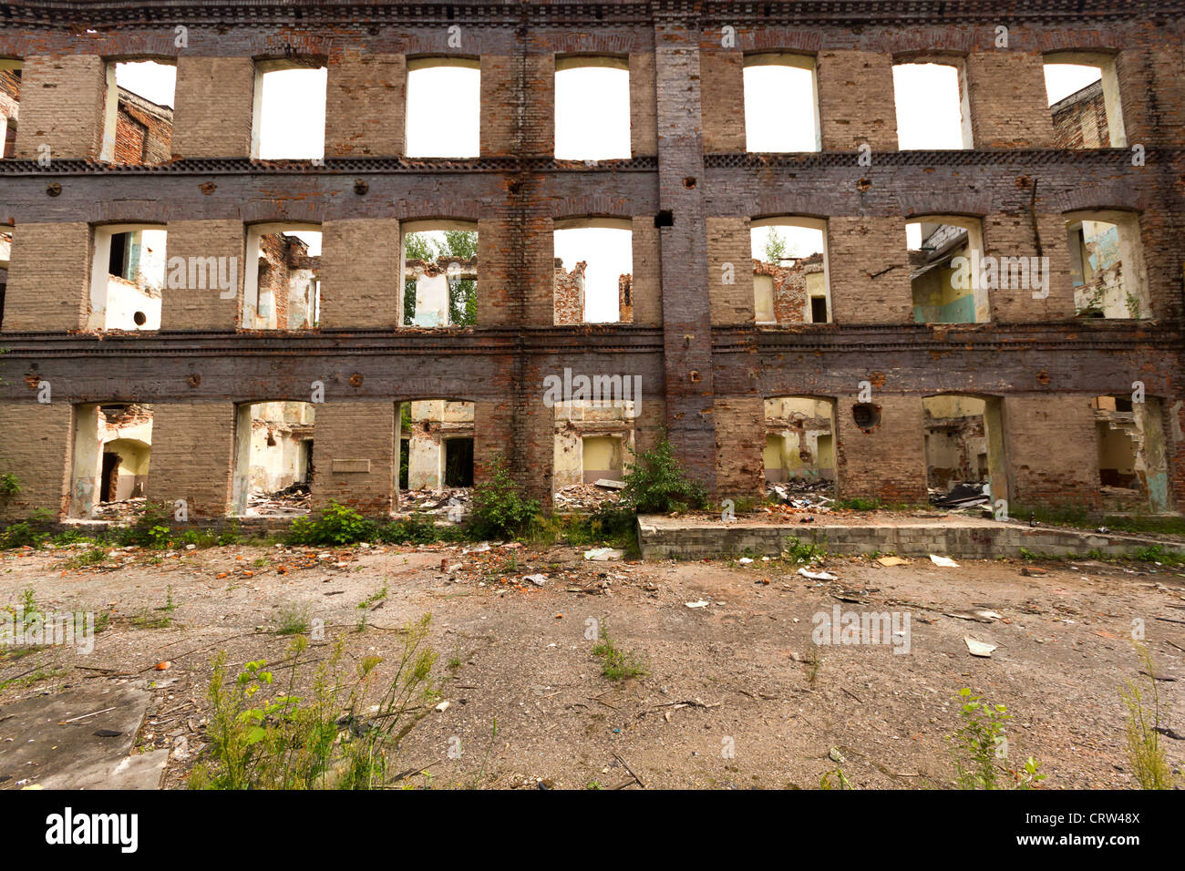 ruins of a very heavily polluted industrial factory, place was known as ...